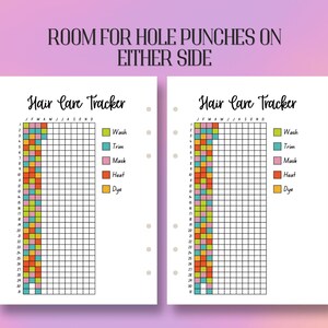 Printable Hair Care Tracker, Monthly Log, Beauty Routine Tracking, Self ...