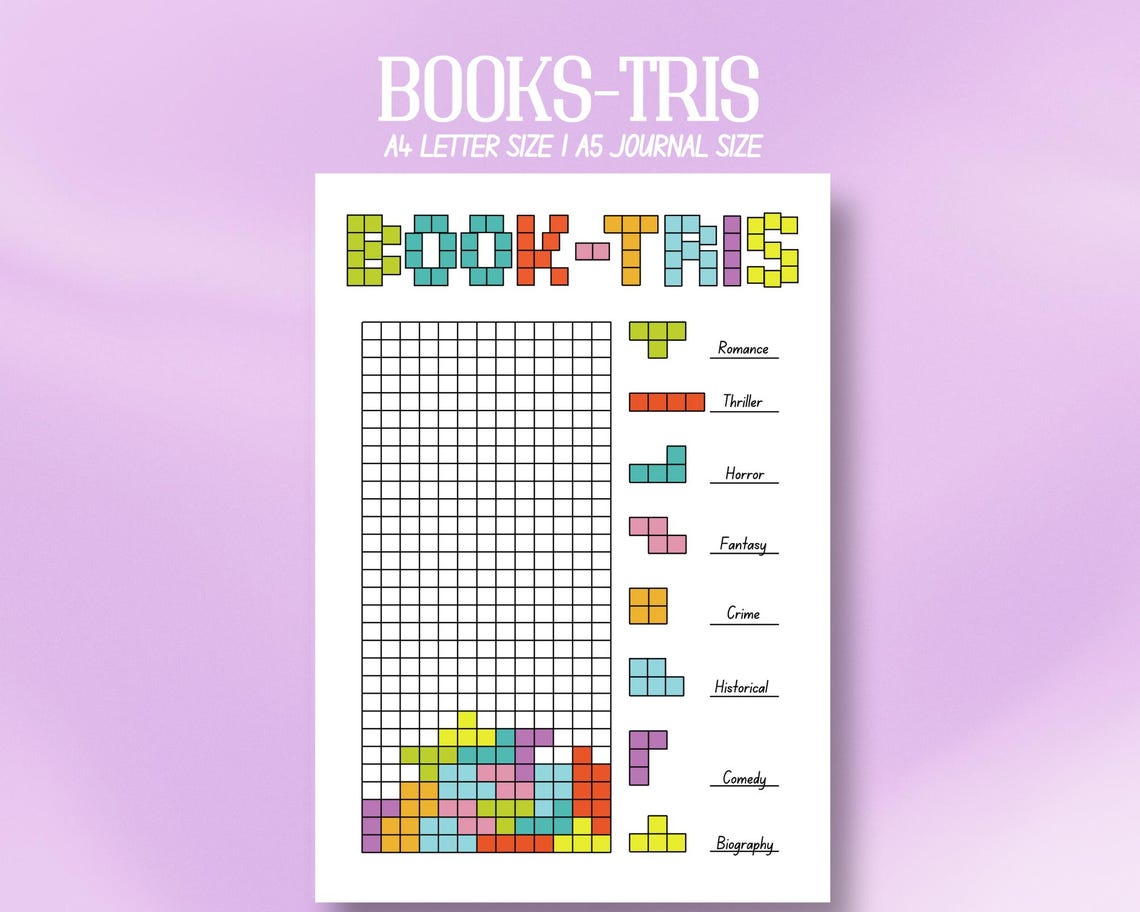 Printable Book Tracker, Monthly Log Game, Reading Habit, Books to Read ...