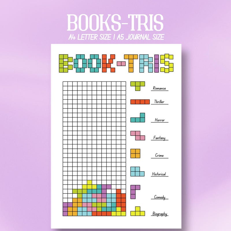 Book Tetris Printable - Etsy
