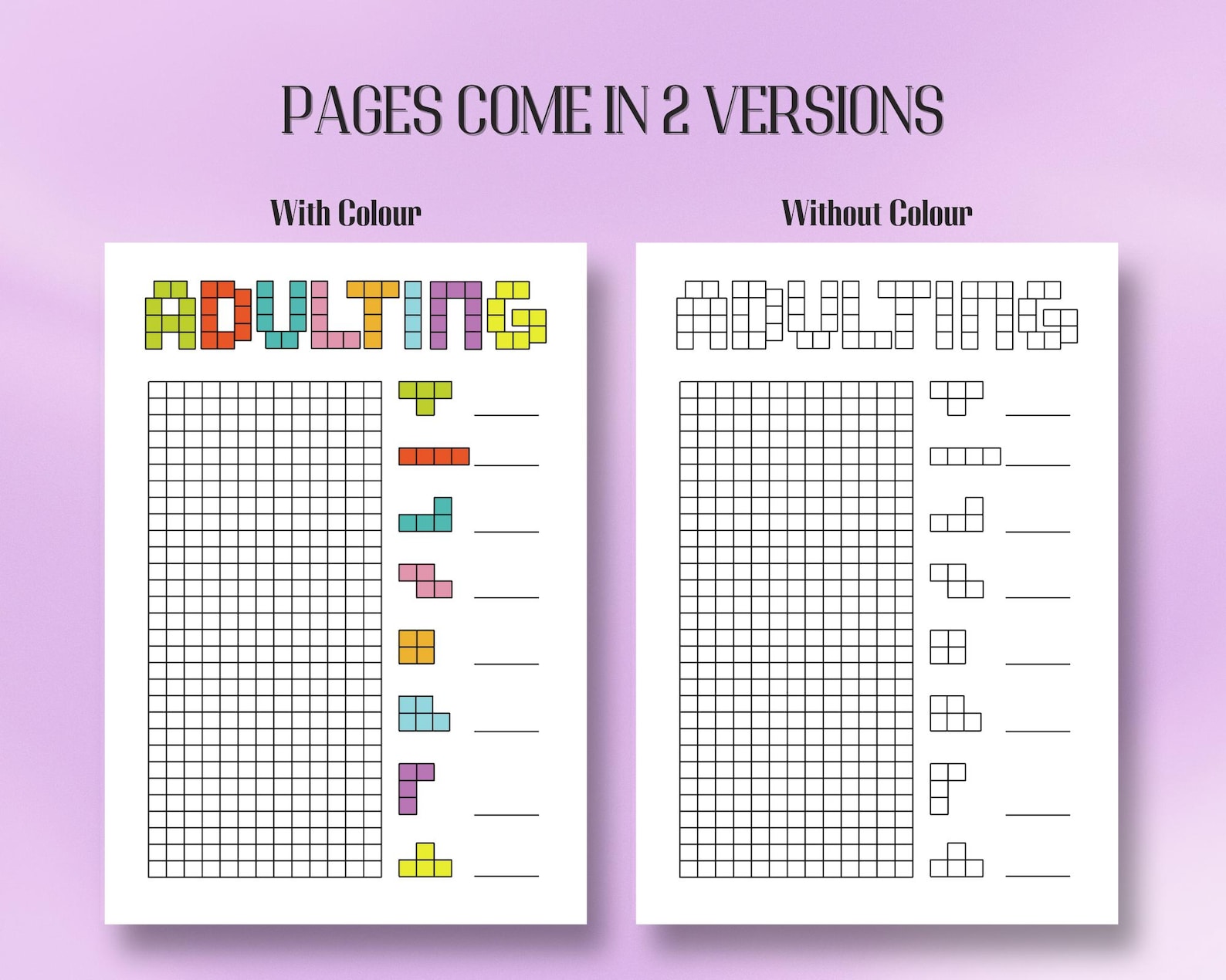 Printable Adulting Tracker, Monthly Log Game, Fun Habit, Adult Task ...