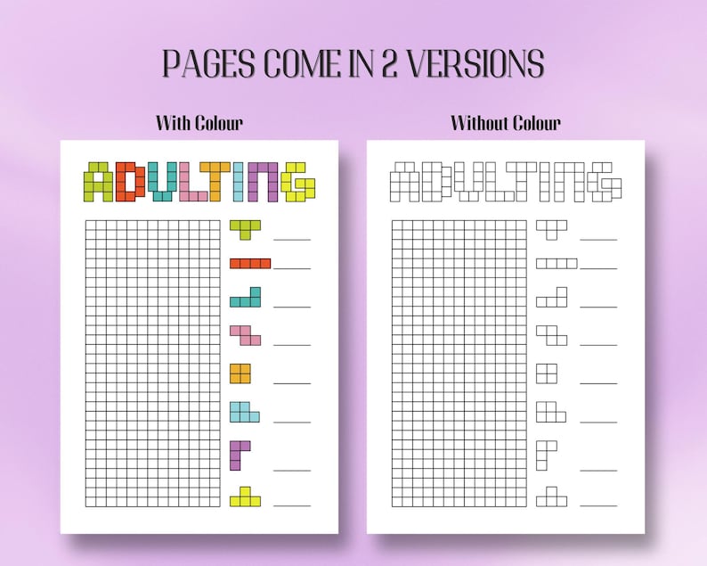 Printable Adulting Tracker, Monthly Log Game, Fun Habit, Adult Task ...