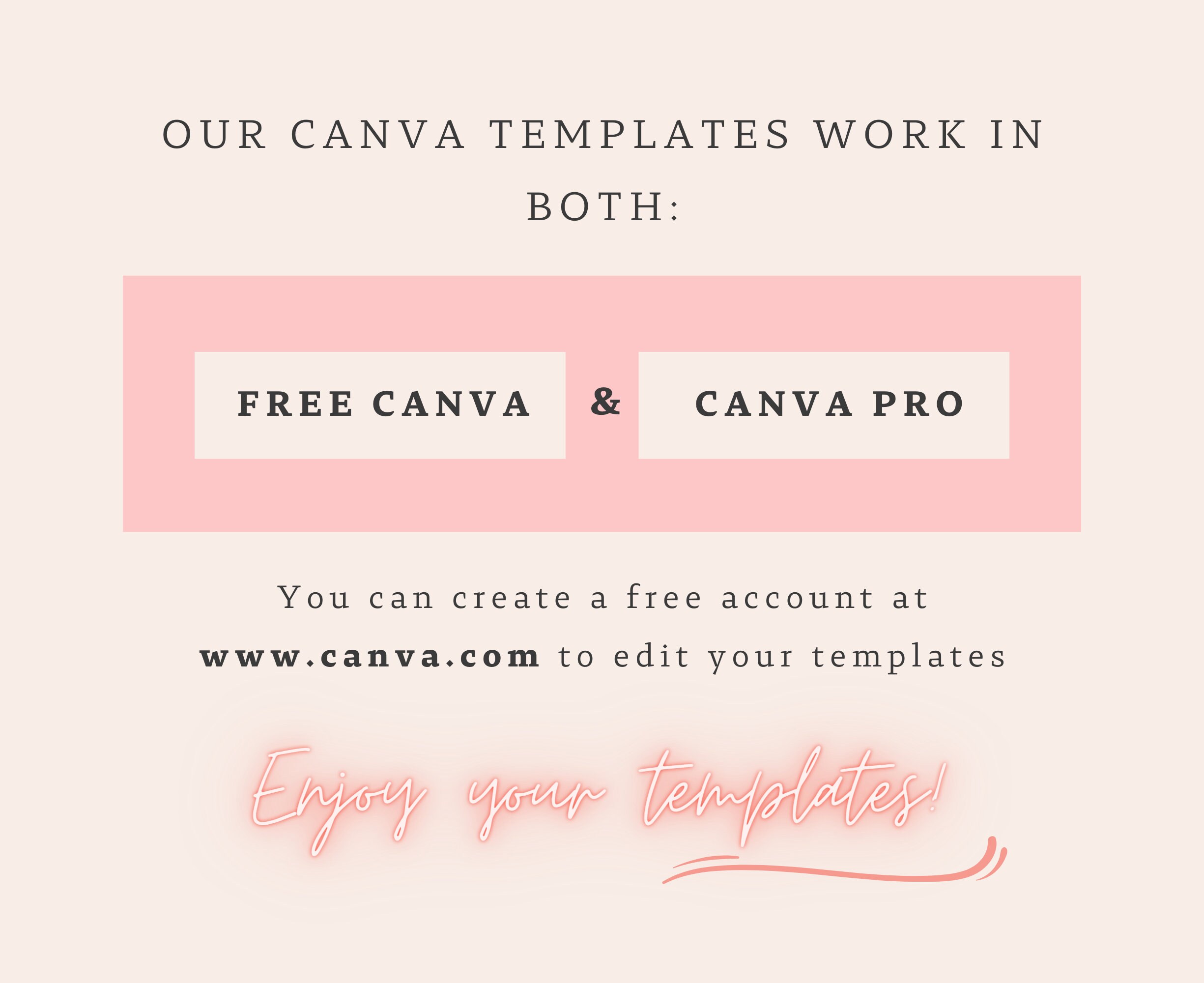 Email Signature Template Canva Pink Branding Business Email - Etsy