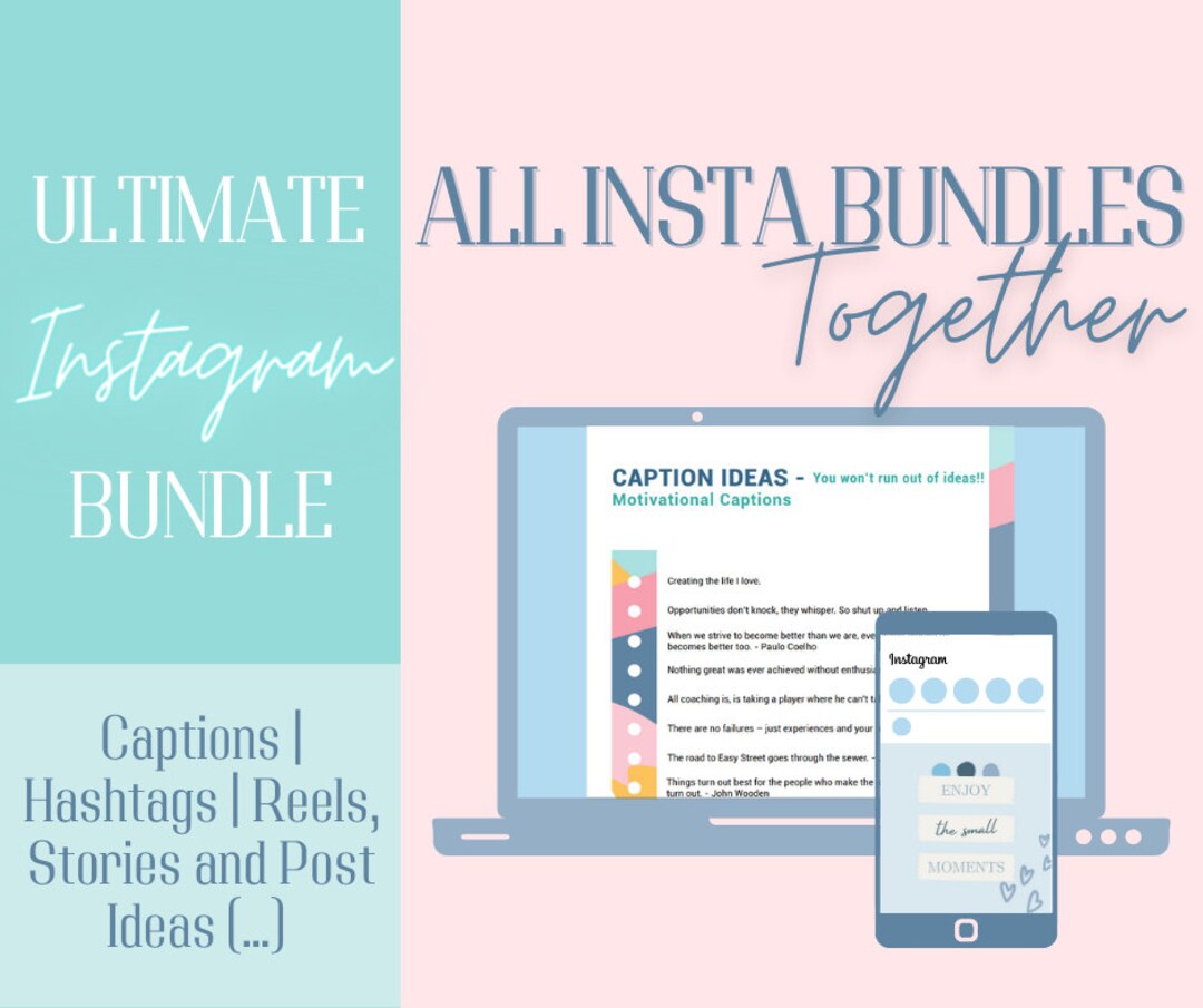All Instagram Bundles Together | Instagram Bundle | Instagram Captions ...