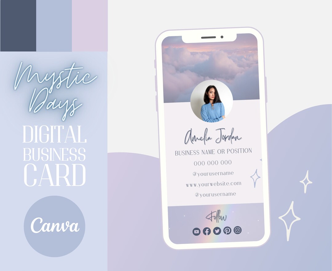 Spiritual Digital Business Card Business Card Design Spiritual Digital ...
