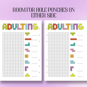 Printable Adulting Tracker, Monthly Log Game, Fun Habit, Adult Task ...