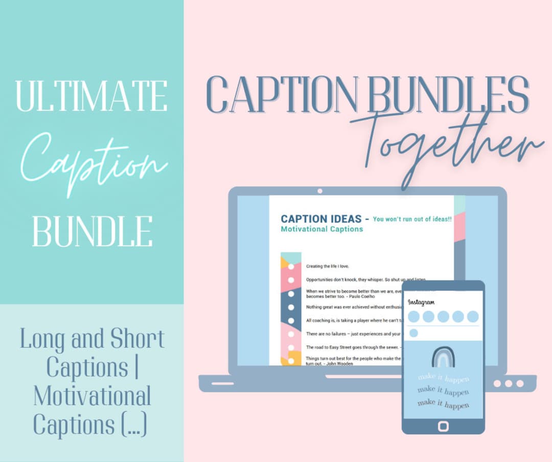 500 Captions All Bundles Together | Instagram | Instagram Captions ...