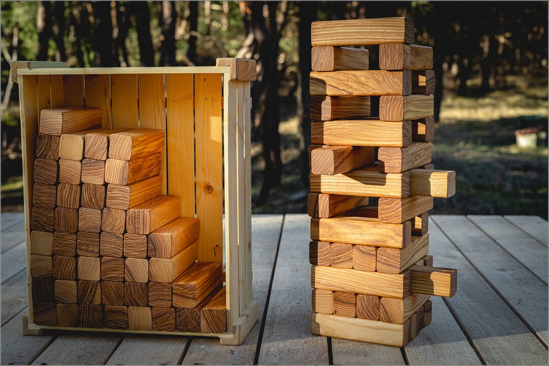 Giant Block Game, Wooden Tower Game, Tumbling Tower, Giant Lawn Game ...