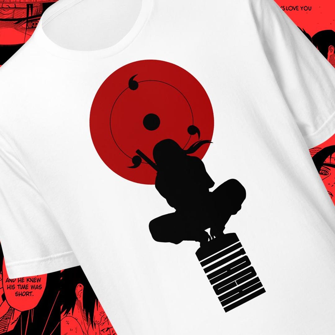 Naruto Anime Itachi Uchiha T-shirt | Unisex Otaku Fashion Tee ...