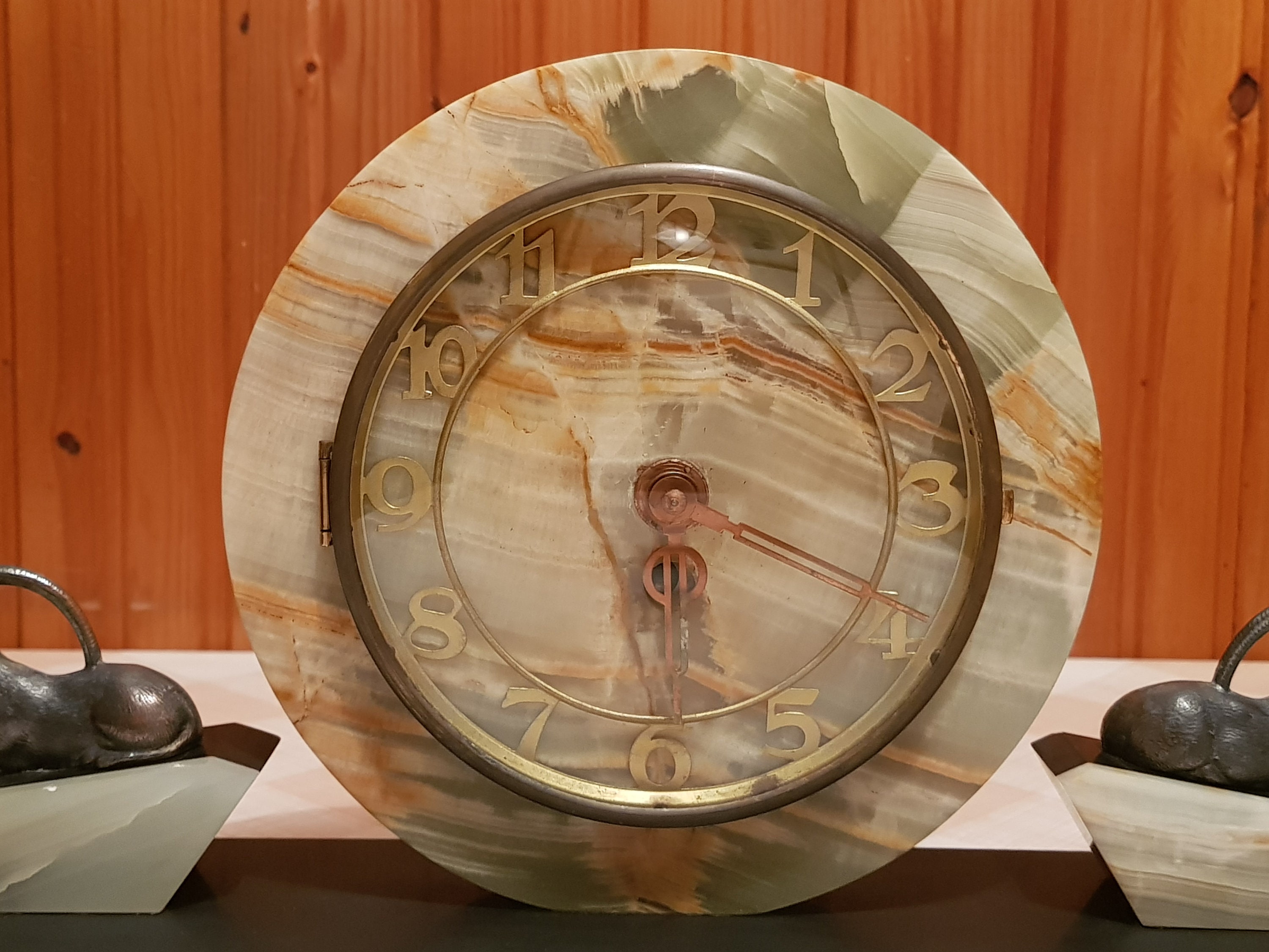 Art Deco Antique Marble Fireplace Clock 1920s. - Etsy