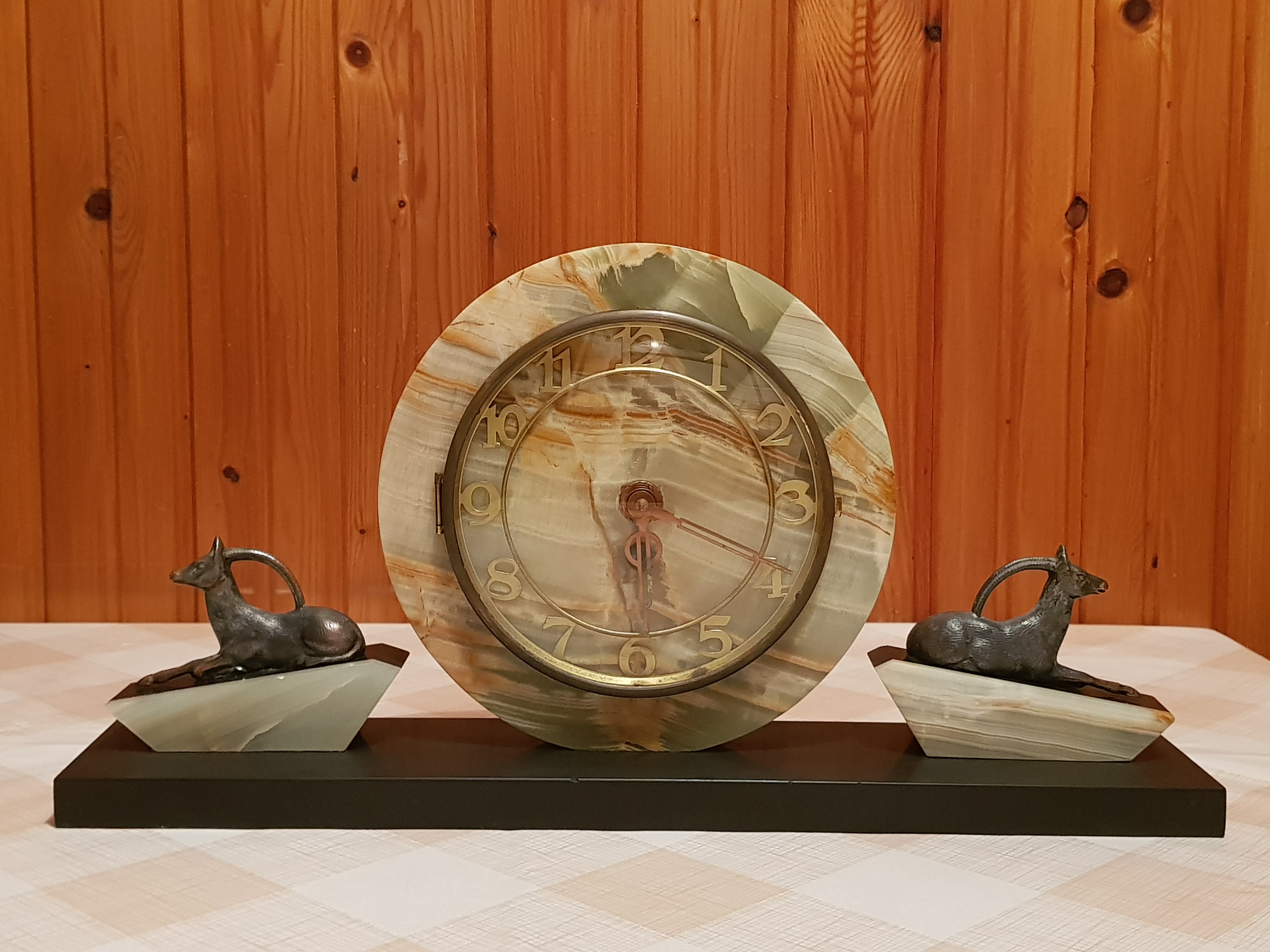 Art Deco Antique Marble Fireplace Clock 1920s. - Etsy