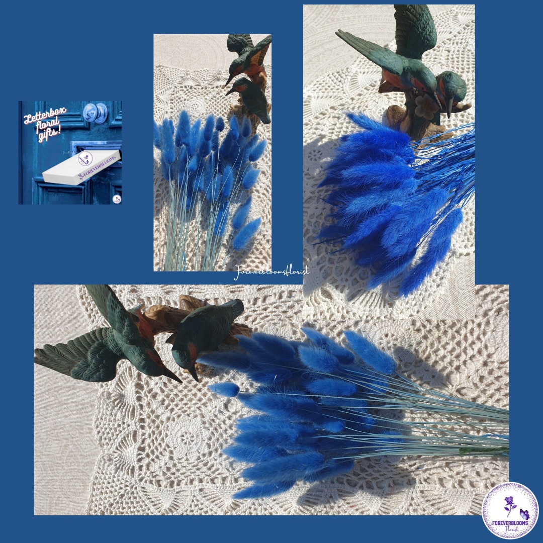 Regal Blue Bunny Tails X 20 - Etsy