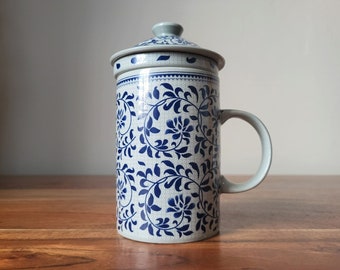 Porcelain Tea Infuser Mug - Etsy