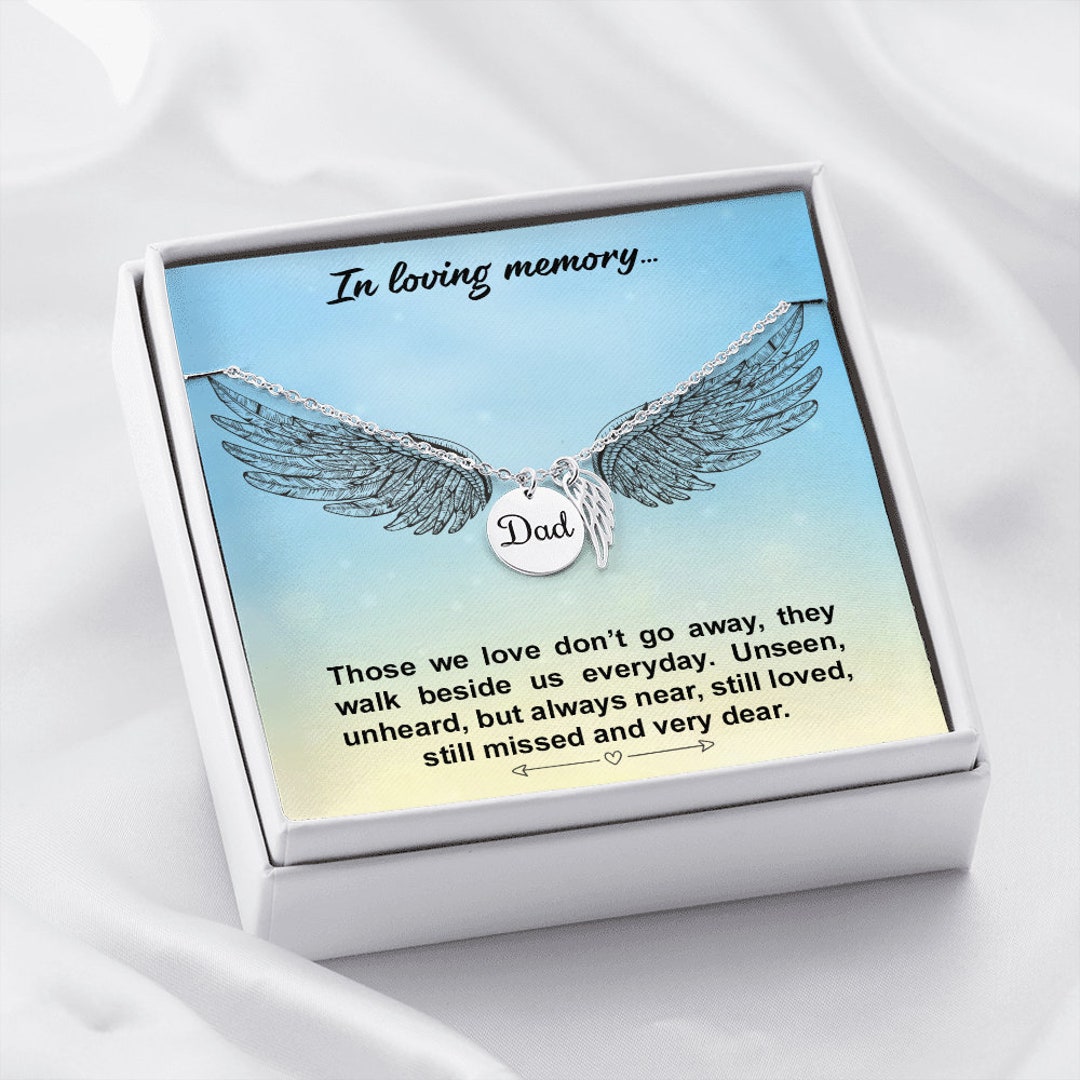 In Loving Memory of Dad Necklace - Etsy