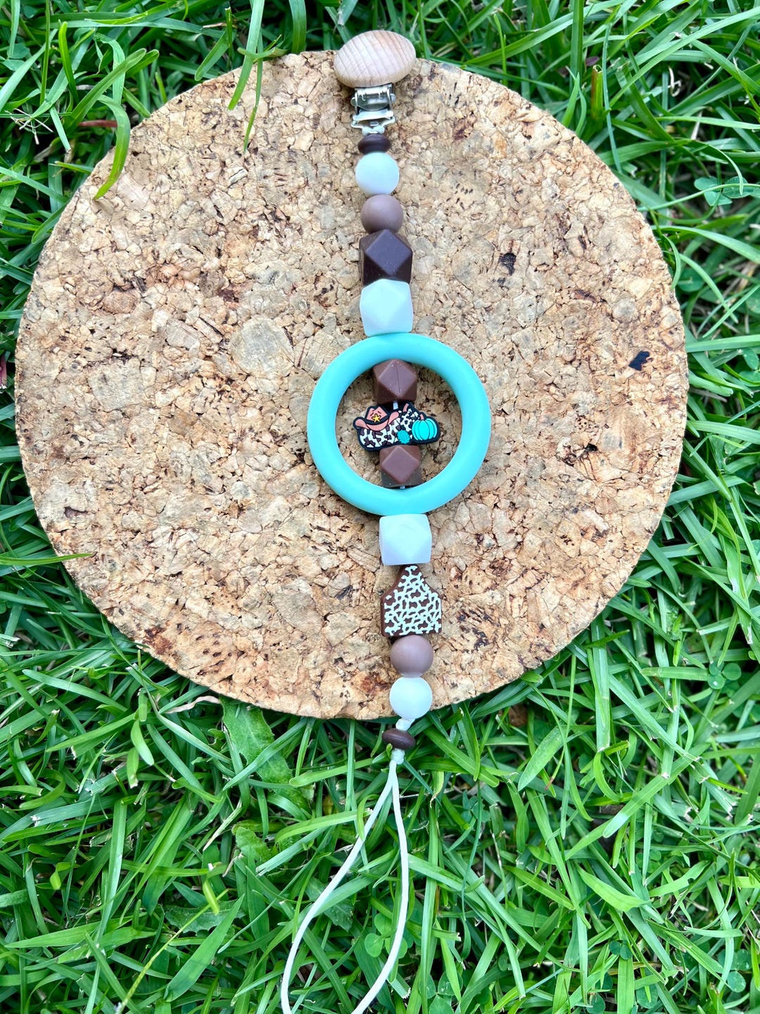 Cow Print Pumpkins Paci/binkie Holder - Etsy