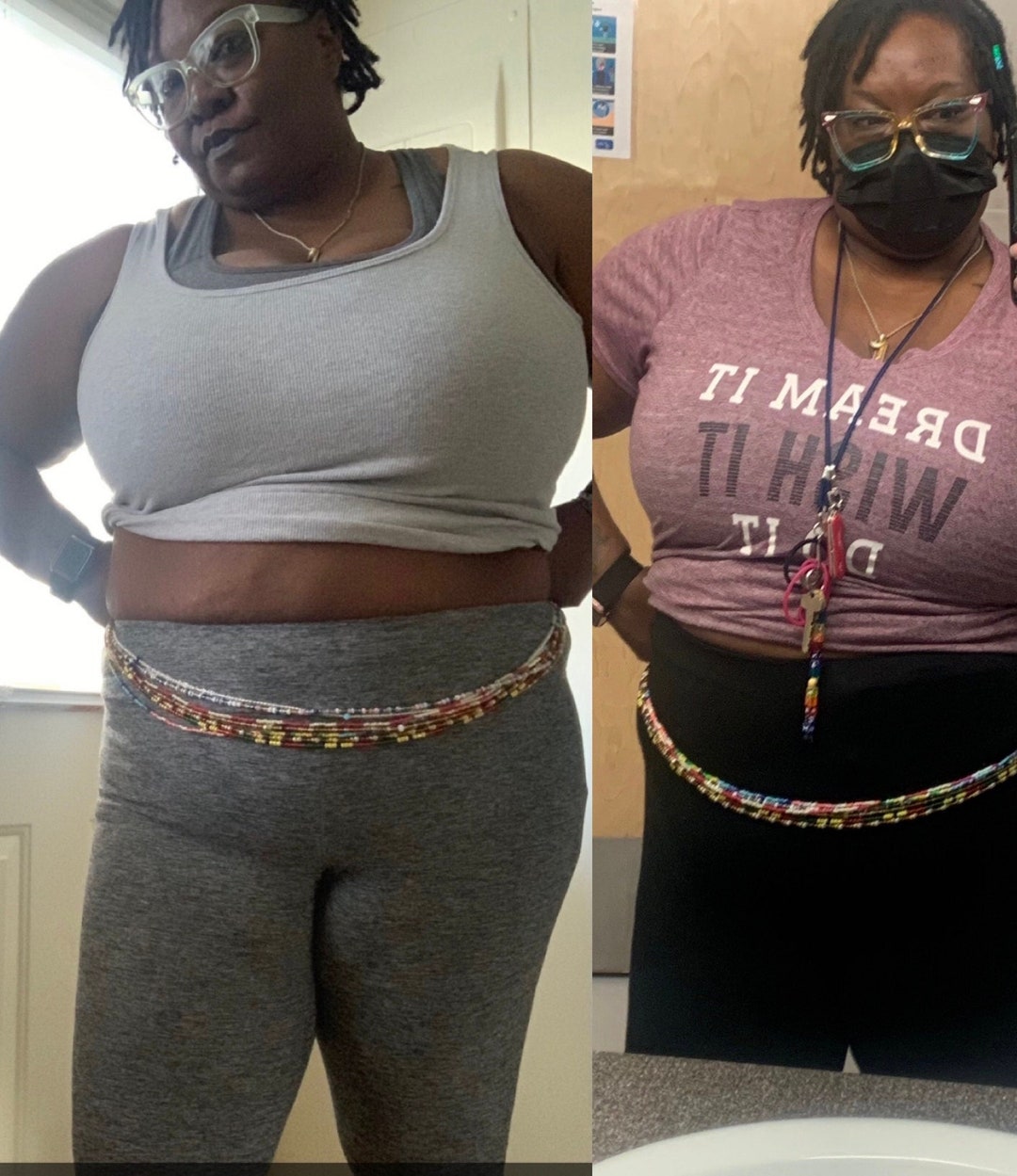 Plus Size Waist Beads With Crystals, Handmade Waistbeads for Small and ...