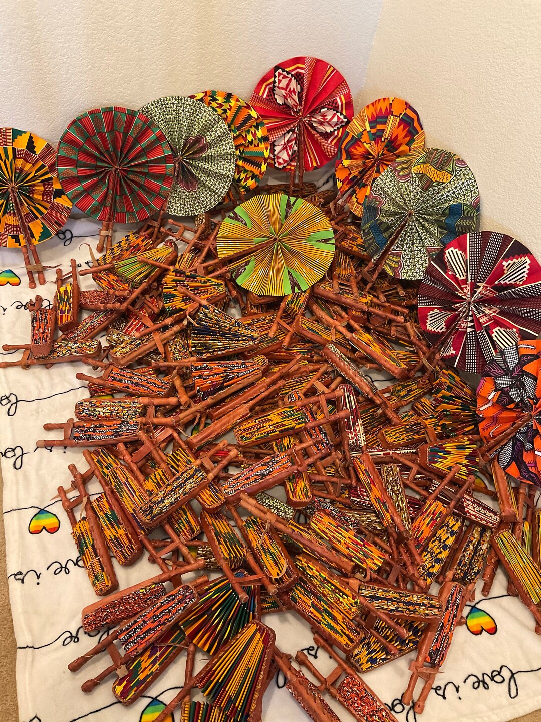 Random, Hand Fan, Africa Fabric Fan , Ankara Print, African Print Fans ...