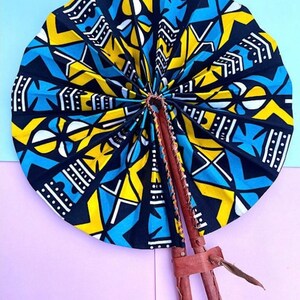 Hand Fan, Africa Fan, Foldable Ankara Fan, RANDOMLY PICKED Fold Fan ...
