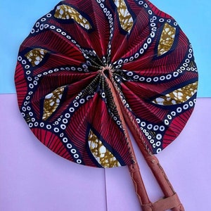 Hand Fan, Africa Fan, Foldable Ankara Fan, RANDOMLY PICKED Fold Fan ...