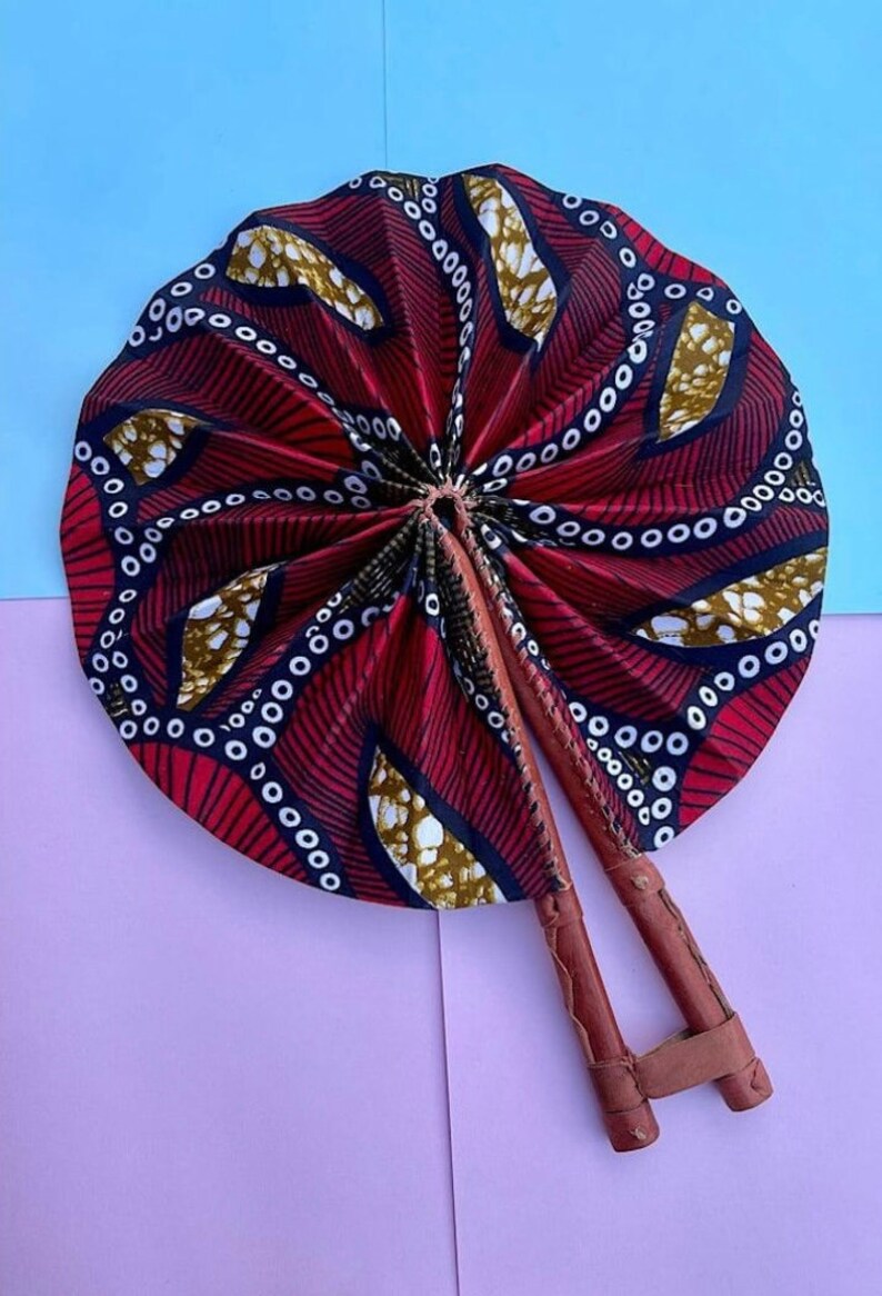 Hand Fan Africa Fan Ankara Print African Print Fans With - Etsy
