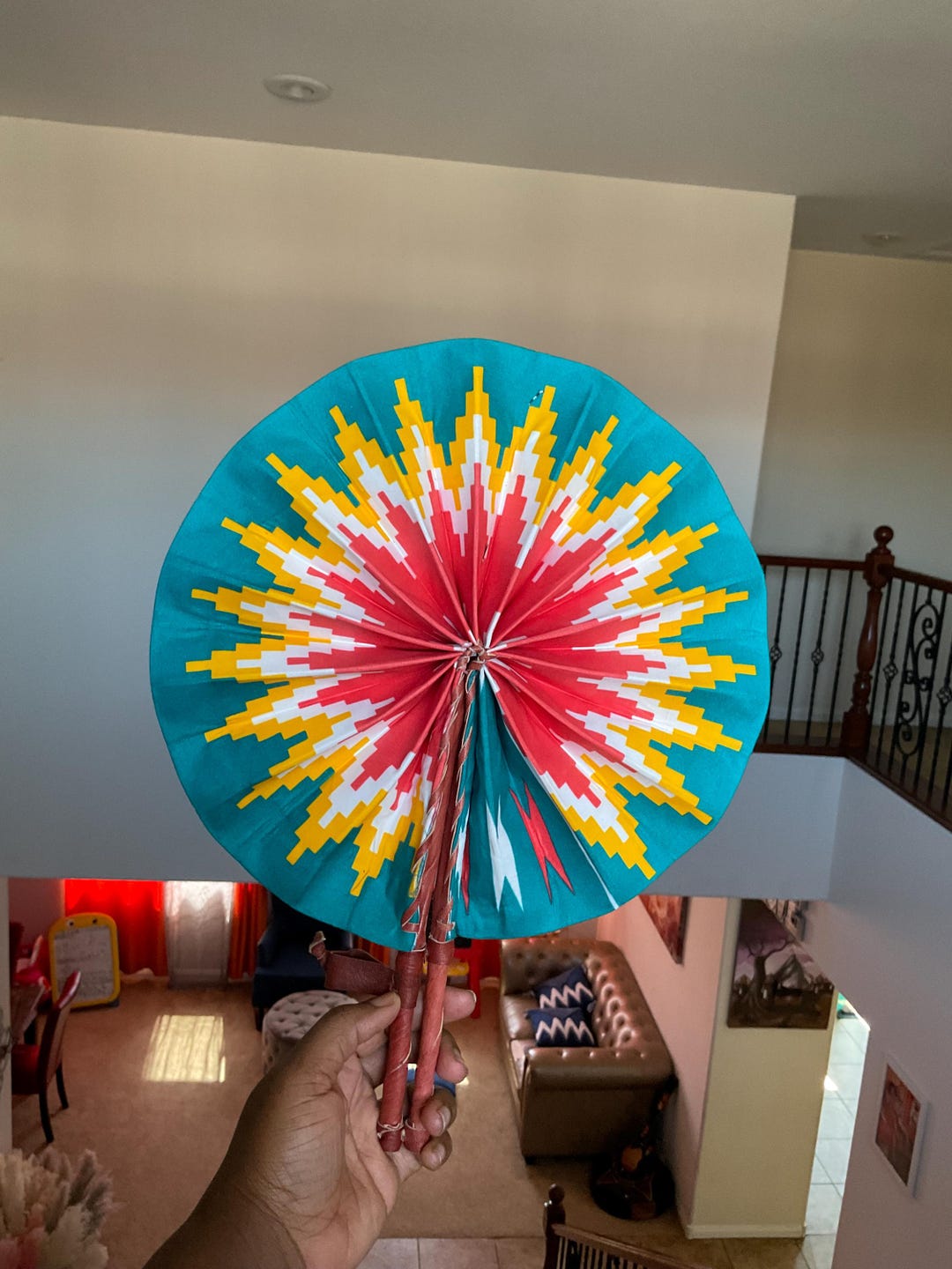 African Print Fabric Fan, Ankara African Hand Fans, Hand Fan Folding ...