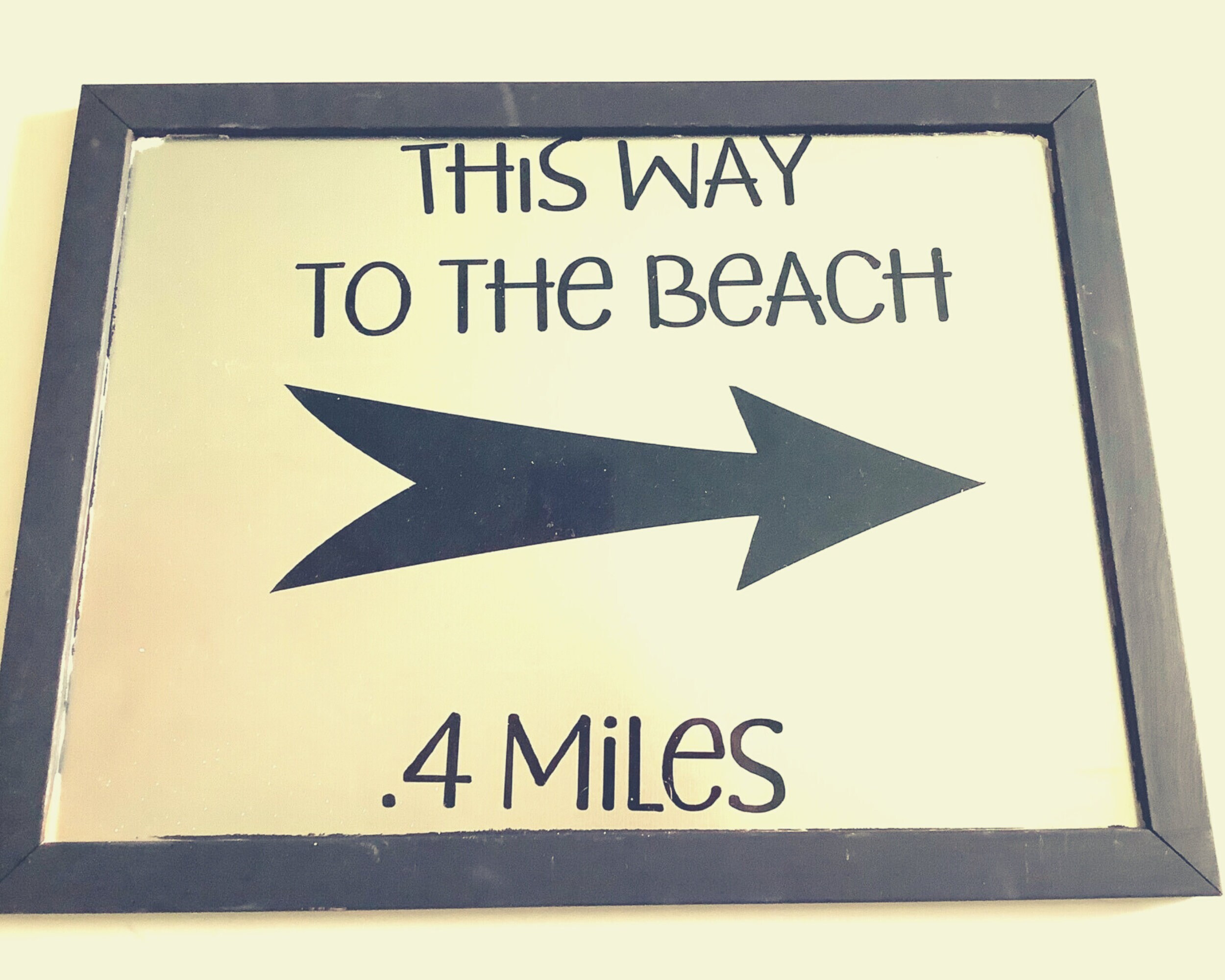 Handcrafted This Way to the Beach Sign - Etsy