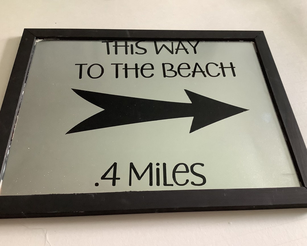Handcrafted This Way to the Beach Sign - Etsy