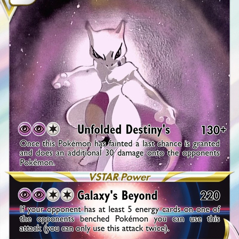 Mewtwo Vmax - Etsy
