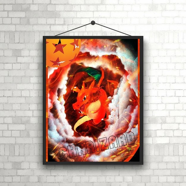 Charizard Pokemon Poster Gloss Print - Etsy