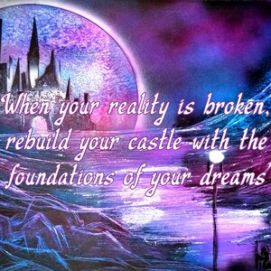 Fantasy Castle Motivational Poster Gloss Print - Etsy