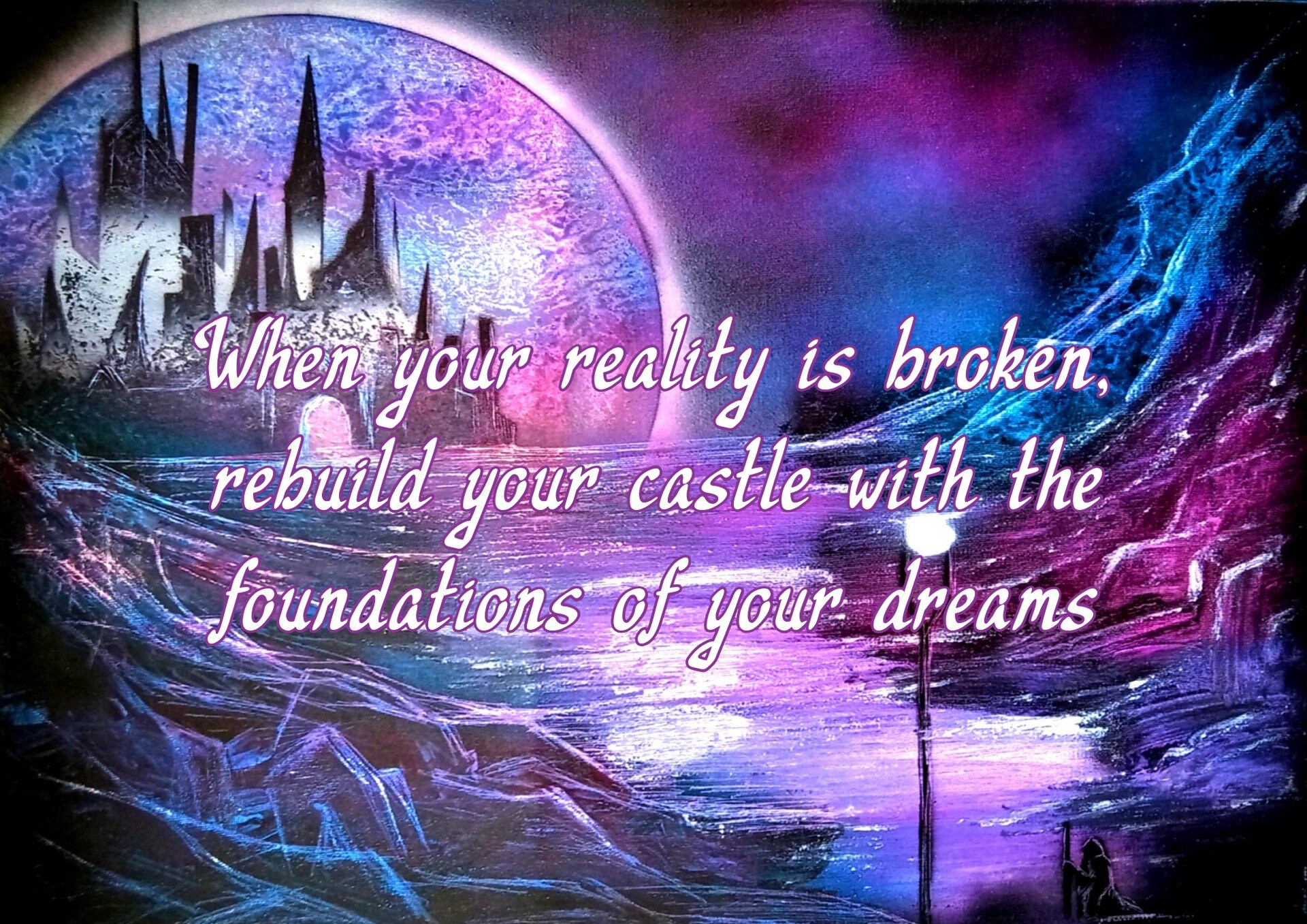 Fantasy Castle Motivational Poster Gloss Print - Etsy