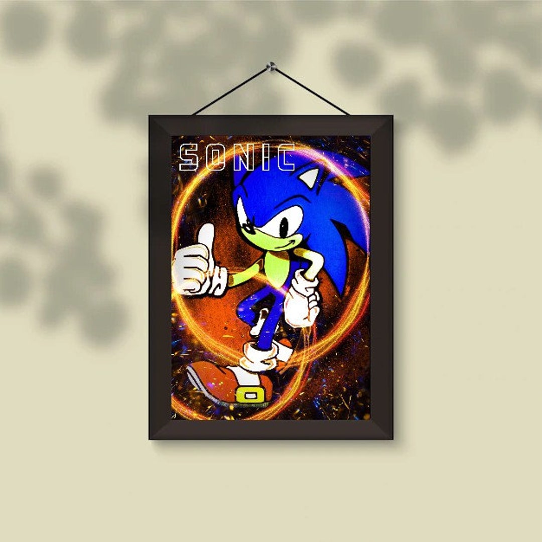 Sonic the Hedgehog Poster Gloss Print - Etsy