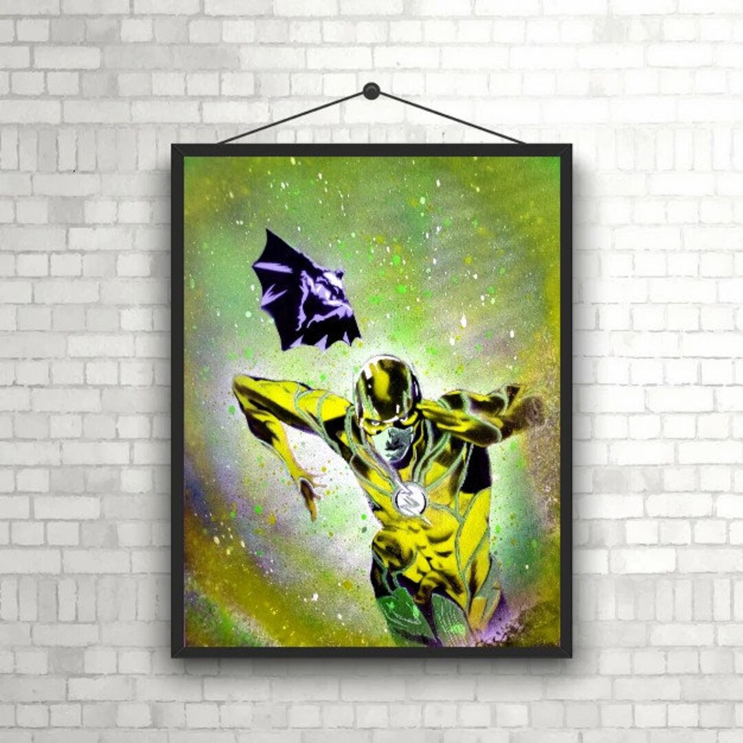 Marvel Reverse Flash Gloss Print - Etsy