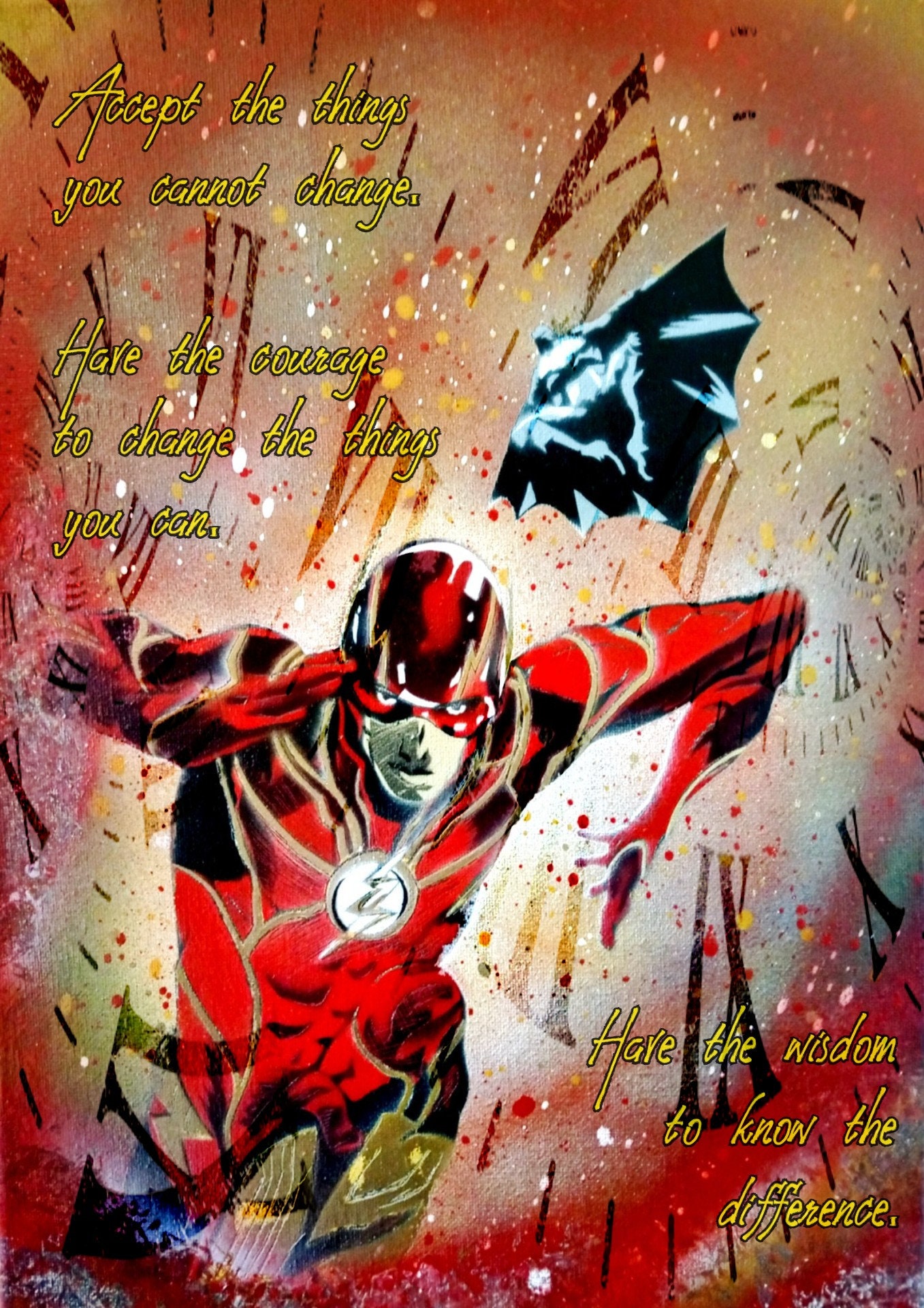 The Flash Motivational Poster Gloss Print - Etsy