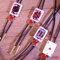 Ace Playing Card Suit Bolo Necklace Rockabilly Pin up Vintage Vegas ...