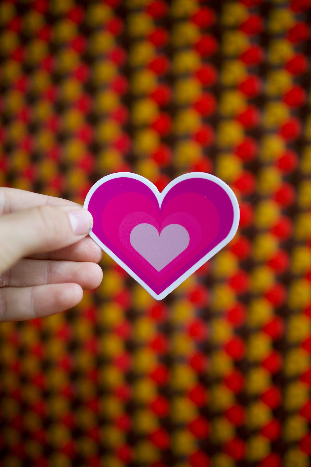 Retro Sticker 70s Heart - Etsy