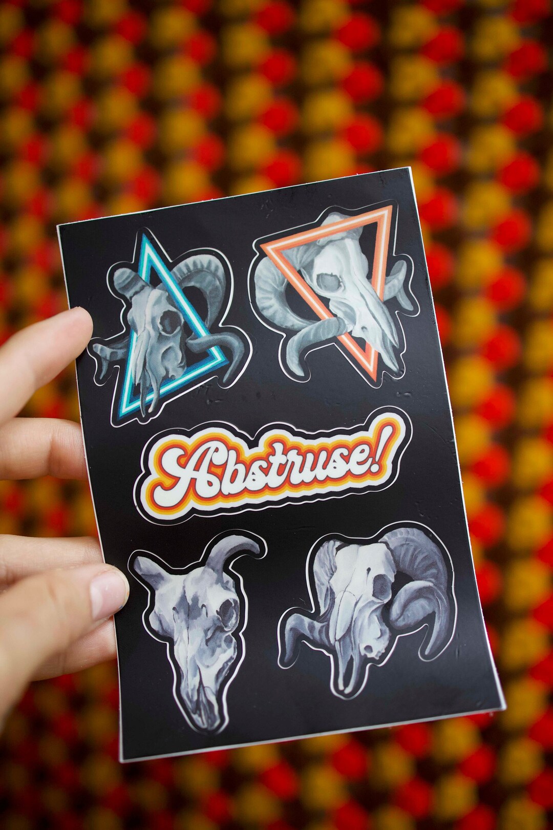 Skull Sticker Sheet With 70s Supergraphic Logo - Etsy