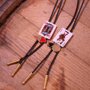 In the Cards Bolo Tie / Western Bolo Tie / Valentines Day Bolo Tie - Etsy