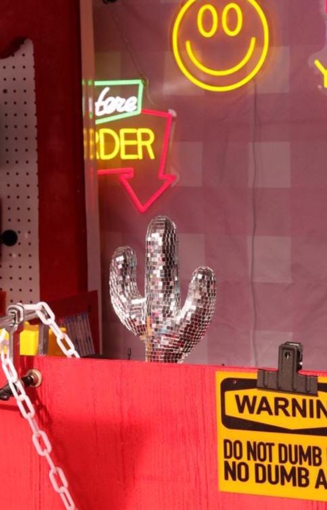 Disco Cactus Decor, Funky Handmade Western Cacti in Concrete Pot - Etsy