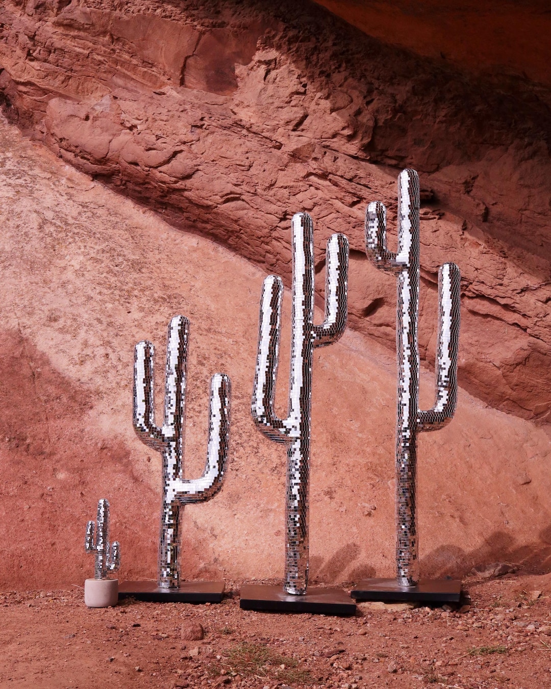 Large Disco Cactus Sculpture: Western Festival Decor - Etsy