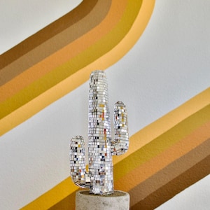 Disco Cactus / Western Disco Cacti Decor / Funky Cactus Art - Etsy