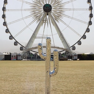 Large Disco Cactus Sculpture: Western Festival Decor - Etsy