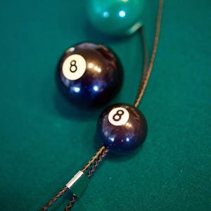 Billiard Ball Bolo Tie / Lucky Strike Bolo Tie / Pool Bolo Tie - Etsy