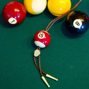 Billiard Ball Bolo Tie / Lucky Strike Bolo Tie / Pool Bolo Tie - Etsy