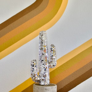 Disco Cactus / Western Disco Cacti Decor / Funky Cactus Art - Etsy