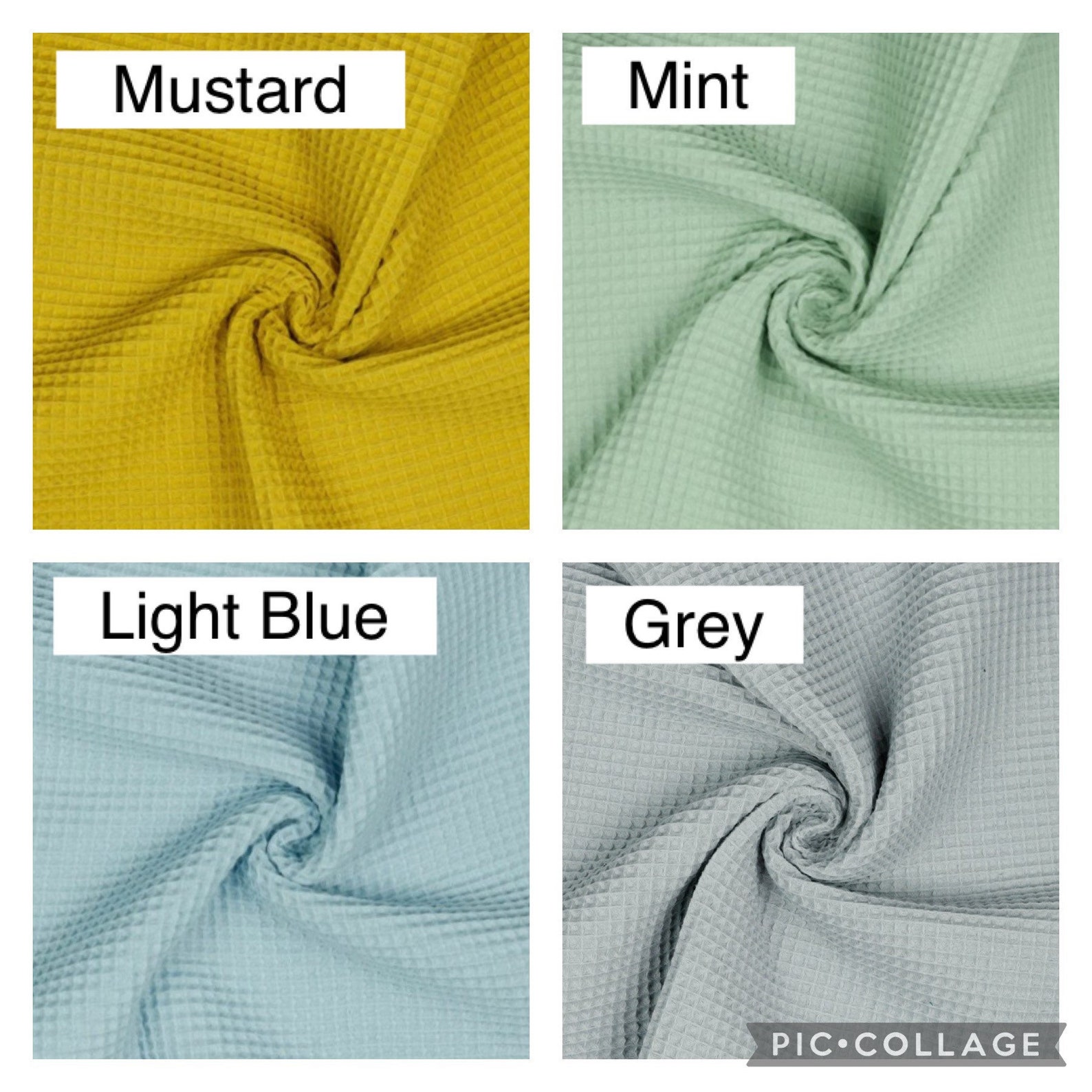 THE MUSLIN DIDDY - 50 X 60cm Waffle Blanket Backed With Speckled Double ...