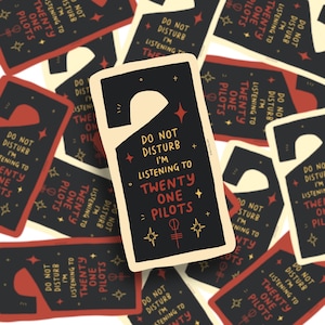 Twenty One Pilots Do Not Disturb Sticker | Laptop Sticker | Notebook ...