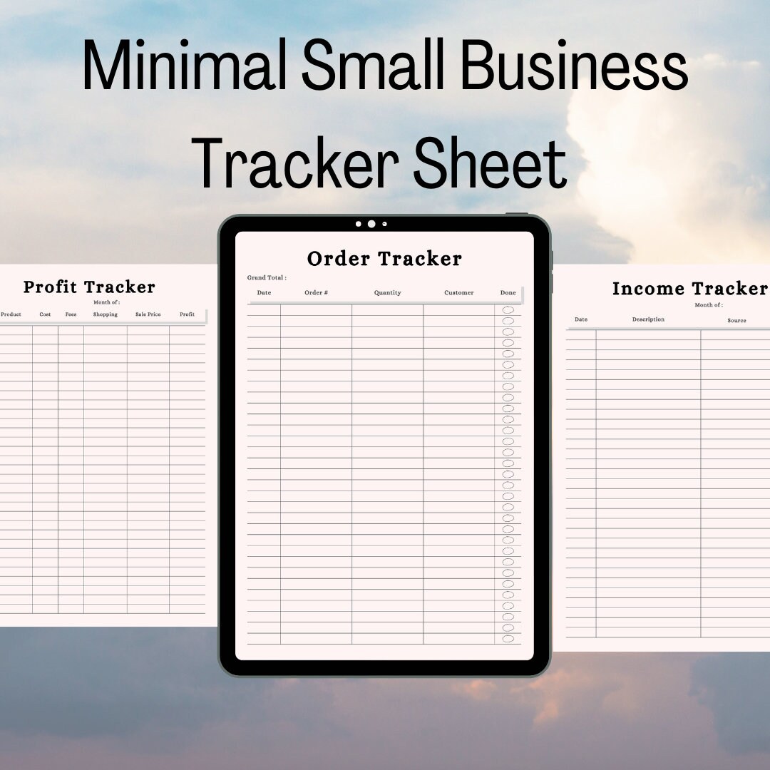 Business Expense Tracker, Small Business Income & Expense Tracker ...