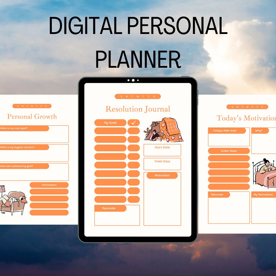 DIGITAL PERSONAL PLANNER - Etsy
