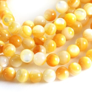 Gold Lip Shell Round 6mm Beads - Etsy