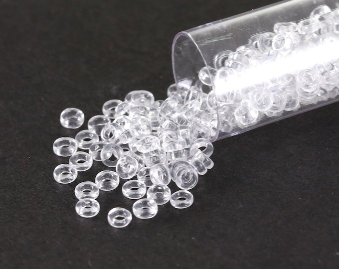 Miyuki Transparent Crystal Spacer Bead 3mm / 10 Grams - Etsy